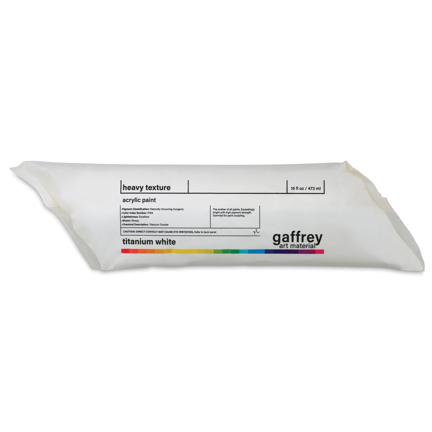 Gaffrey Heavy Body Texture Acrylic Paint - Titanium White, 16 oz | Michaels