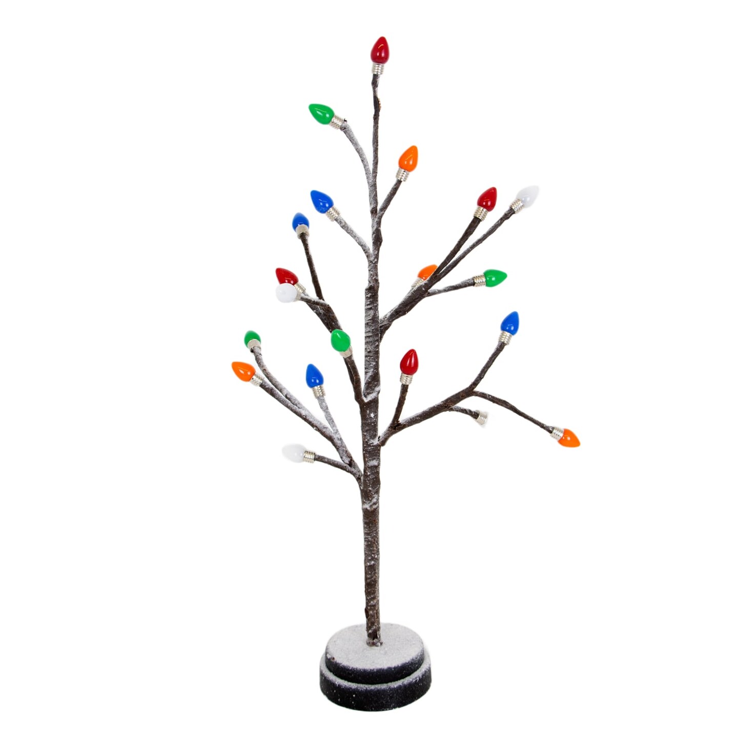 Gerson Lighted Christmas Holiday Tree, Flocked Textured Branches with ...