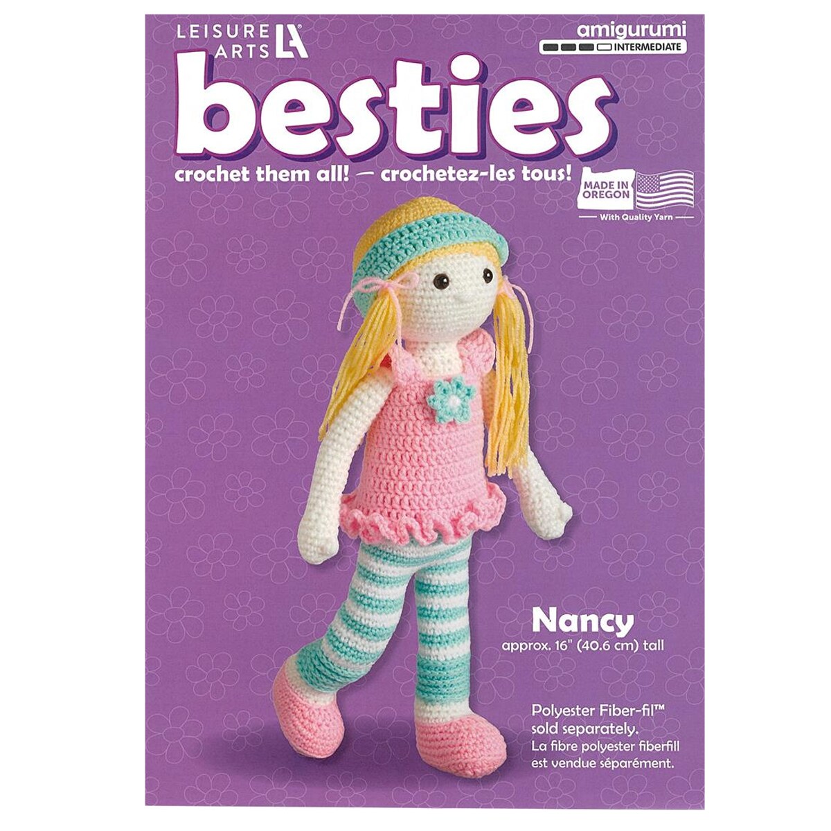 Leisure Arts - Crochet Kit, Besties Nancy, 16", Crochet Kit For ...