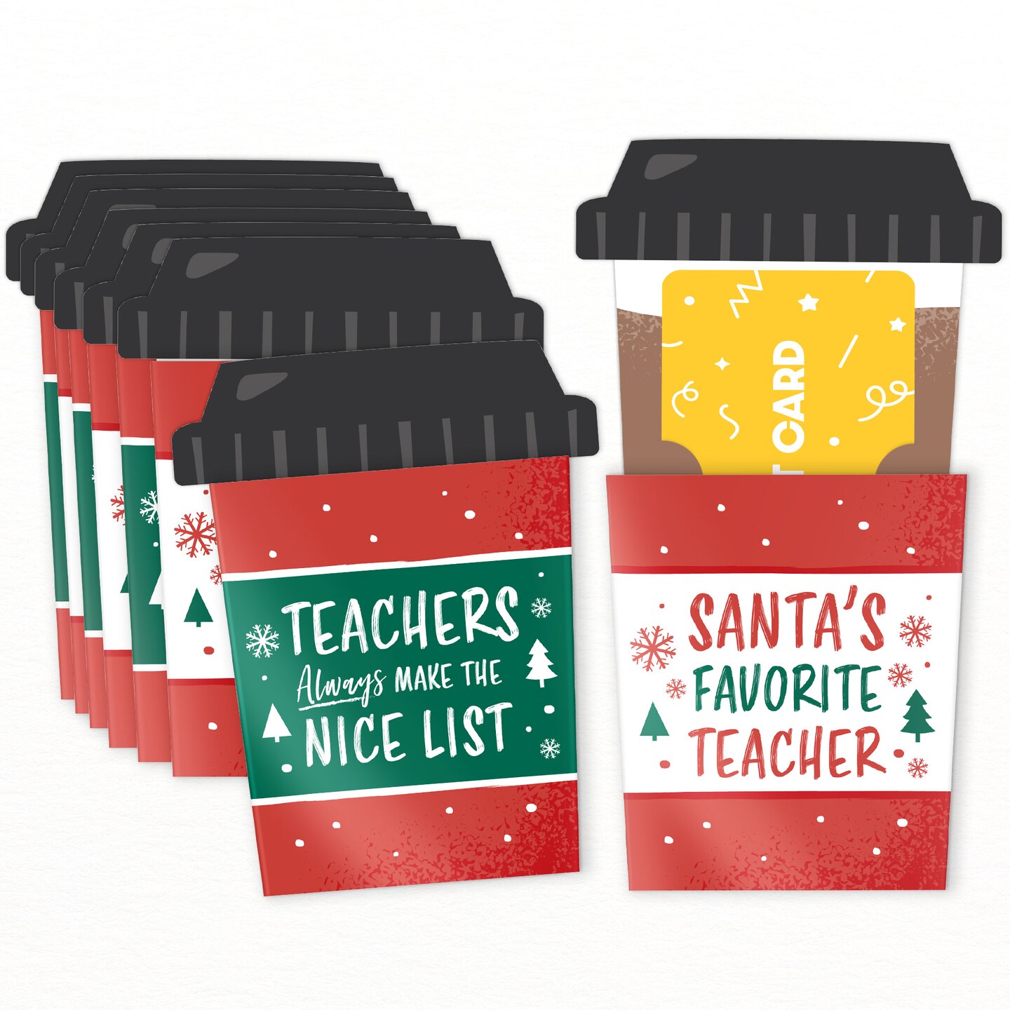 Big Dot of Happiness Assorted Teacher Holiday Presents Coffee Cup Gift ...