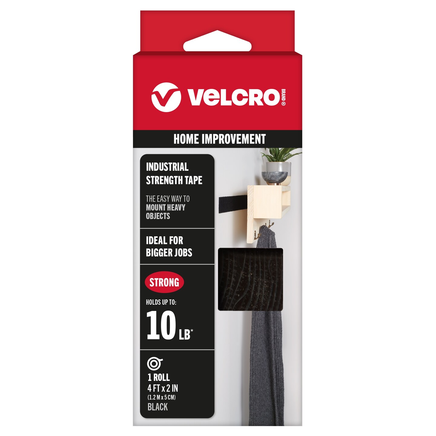 VELCRO(R) Brand Industrial Strength Tape 2"X4'-Black | Michaels