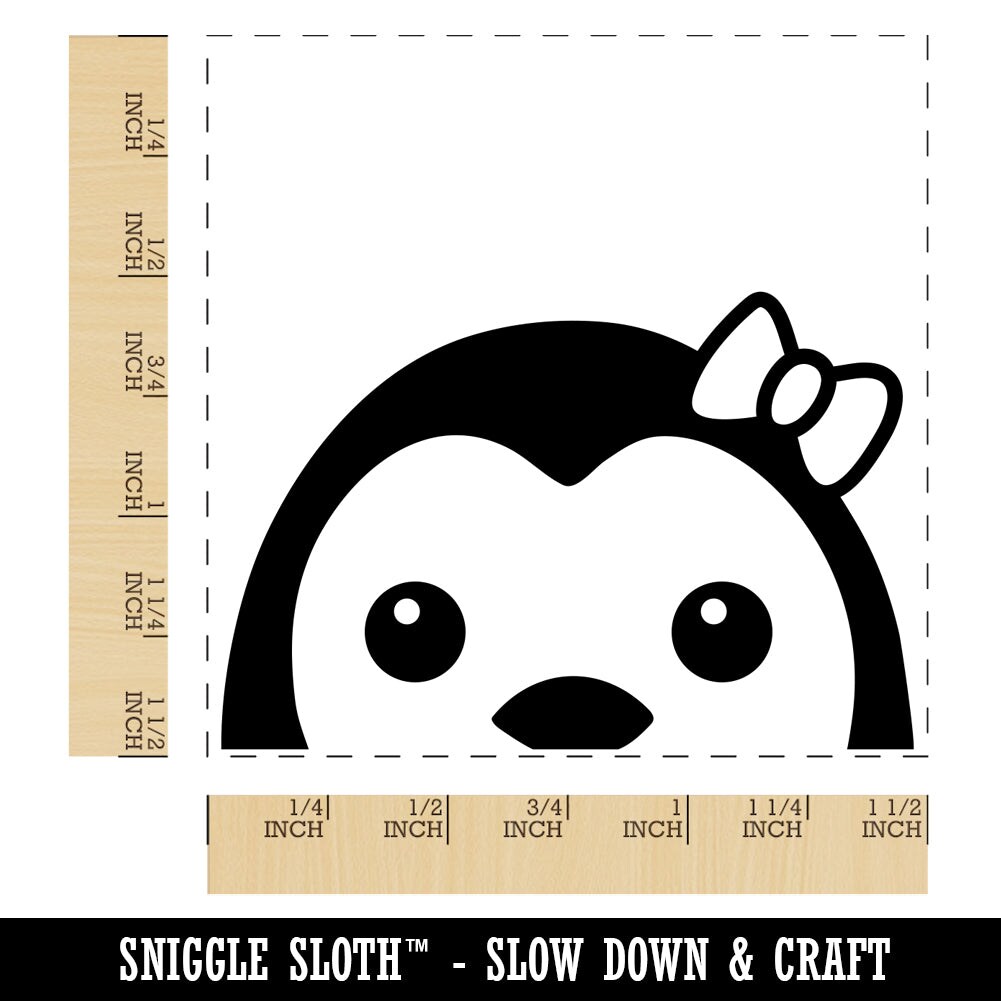 Peeking Penguin Self-Inking Rubber Stamp Ink Stamper | Michaels