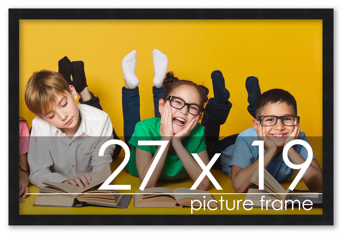 27x19 Solid Wood Picture Frame with UV-Resistant Acrylic & Acid-Free ...