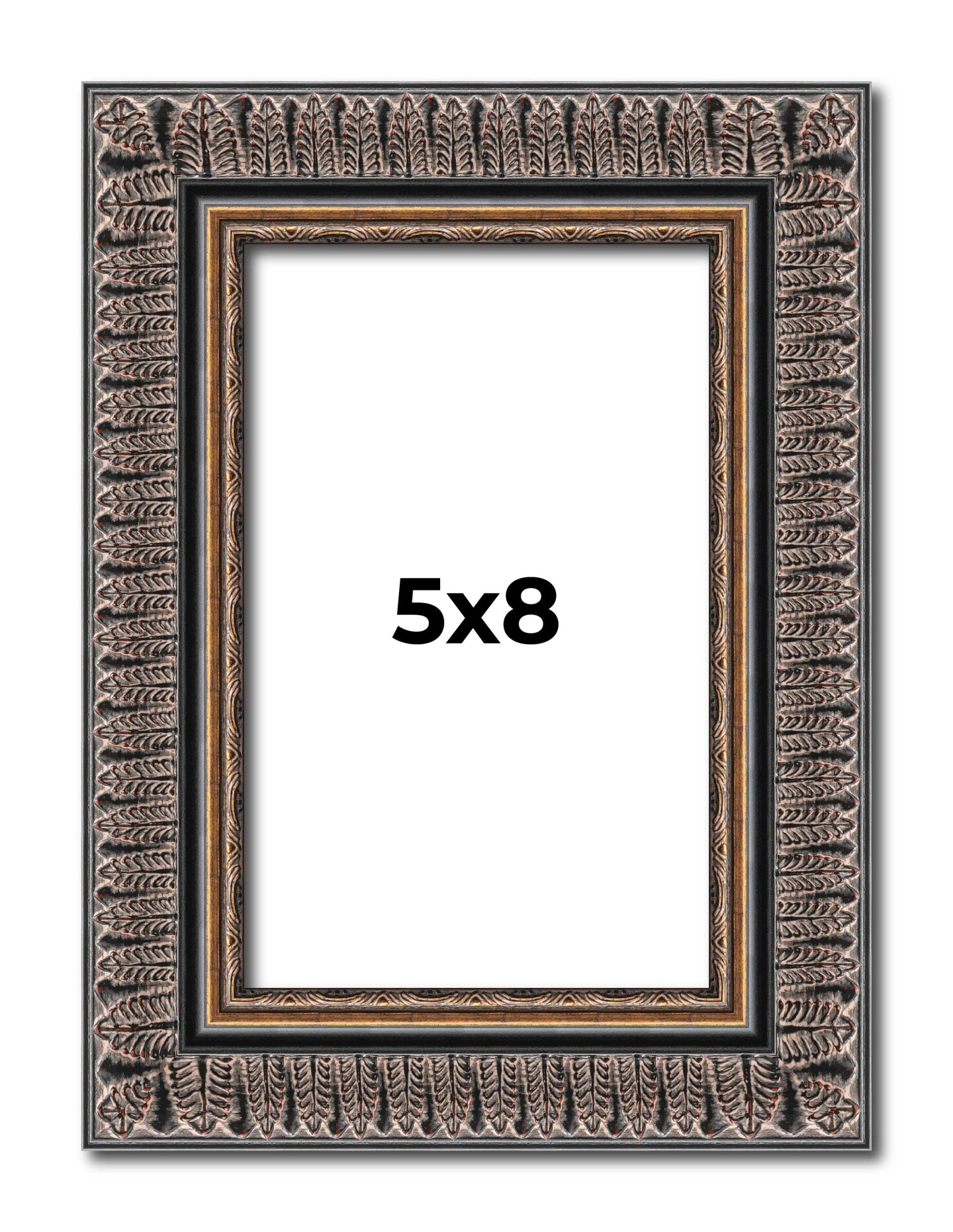 5x8 Ornate Picture Frame with UV-Resistant Acrylic & Acid Free Backing ...