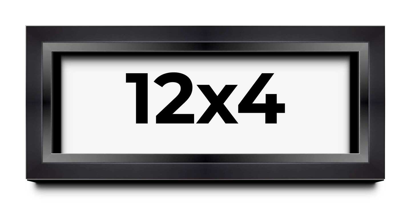 4x12 Minimalist Shadow Box Picture Frame with UV-Resistant Acrylic ...
