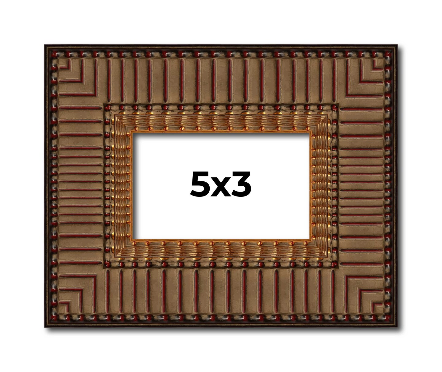 3x5 Museum Picture Frame with UV-Resistant Acrylic & Acid Free Backing ...