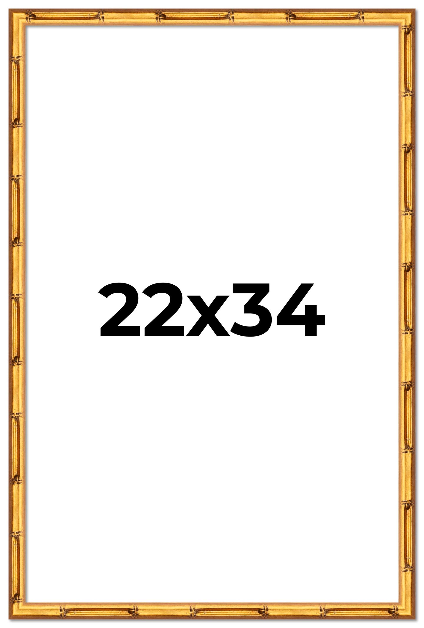 22x34 Bamboo Picture Frame with UV-Resistant Acrylic & Acid Free ...