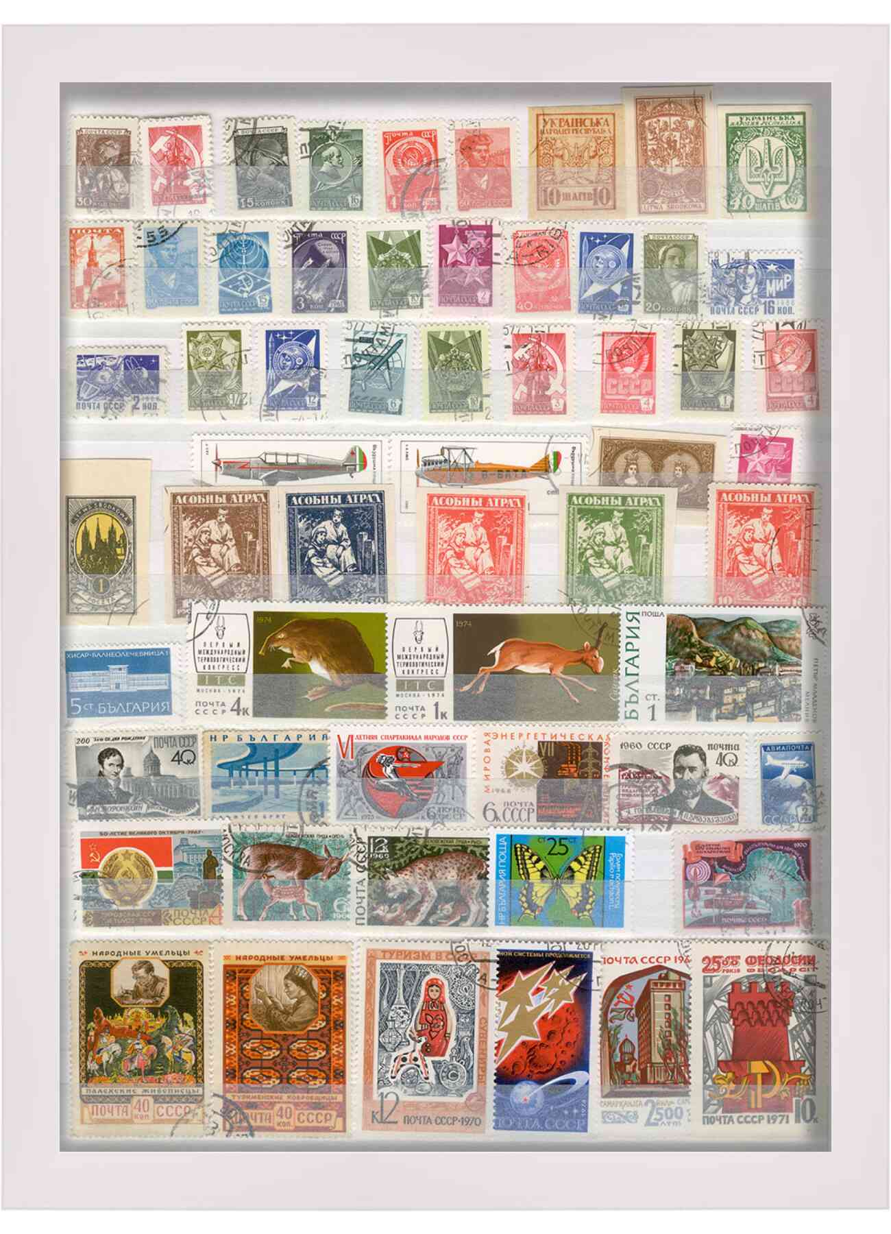 9x9 Shadow Box 1" Depth Picture Frame with UV-Resistant Acrylic & Acid ...