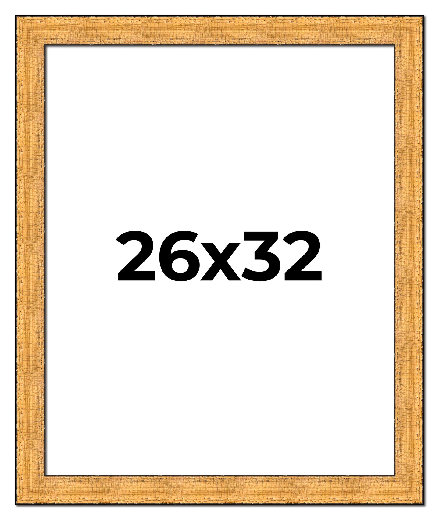 26x32 Embellished Gold Picture Frame - UV Acrylic, Foam Board Backing ...
