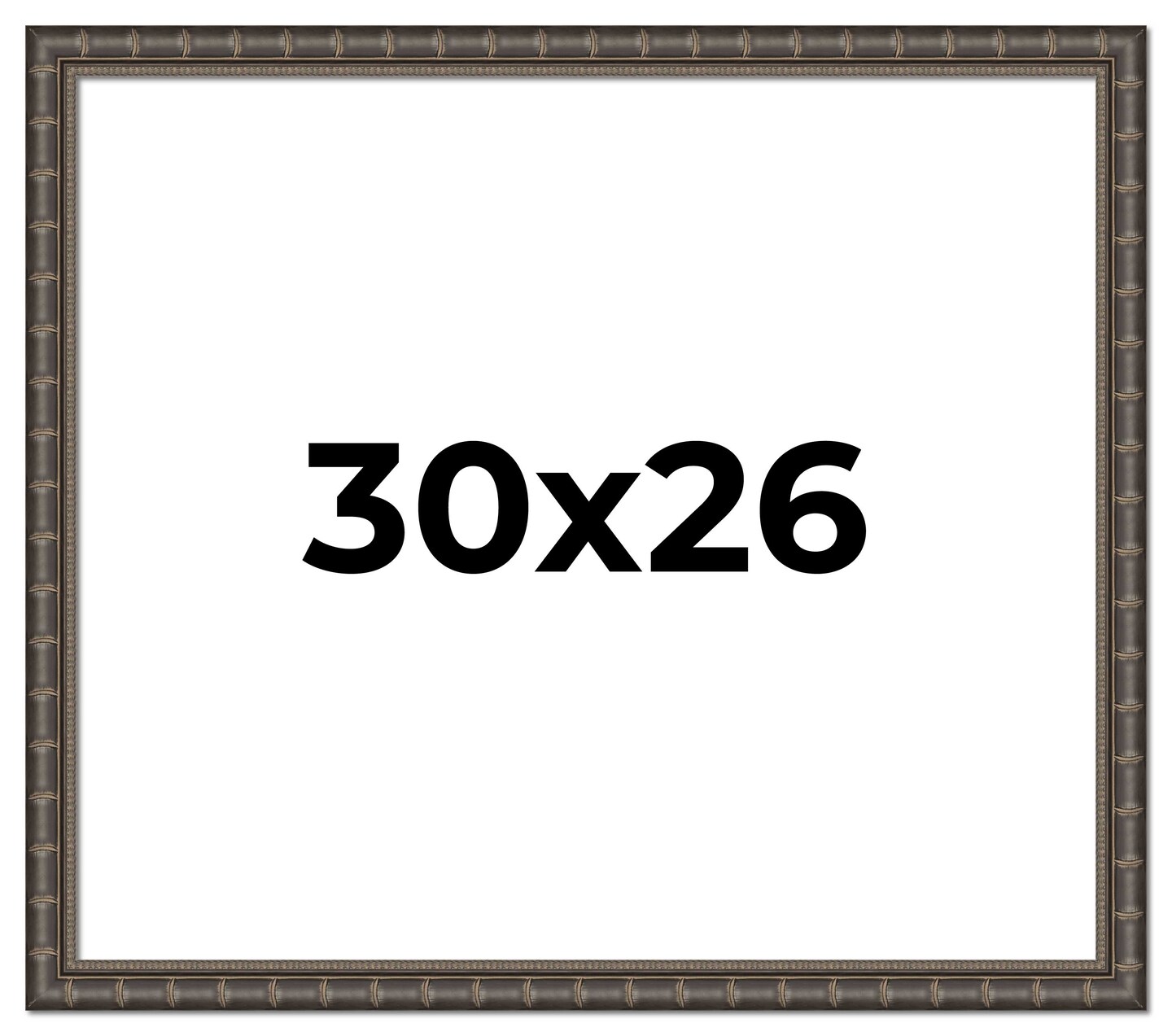 30x26 Modern Bamboo Picture Frame with UV-Resistant Acrylic & Acid Free ...