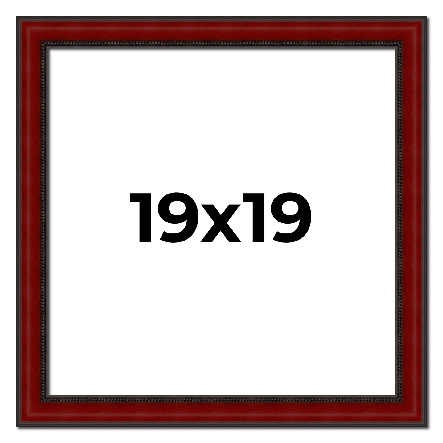 Square Weathered Red Picture Frame - UV Acrylic, Foam Board Backing ...