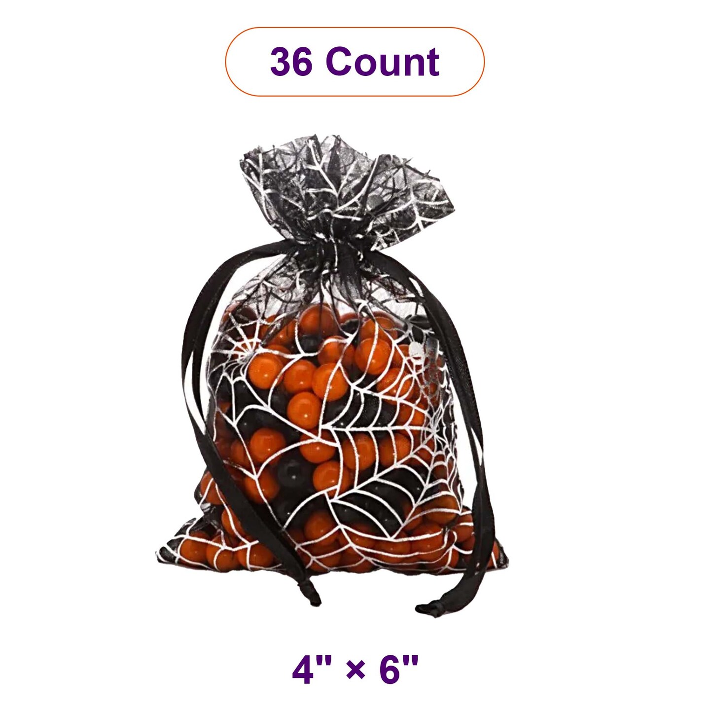 Spider Web Fabric Bags Elegant 4” x 6” Party Favor Pouches | Michaels