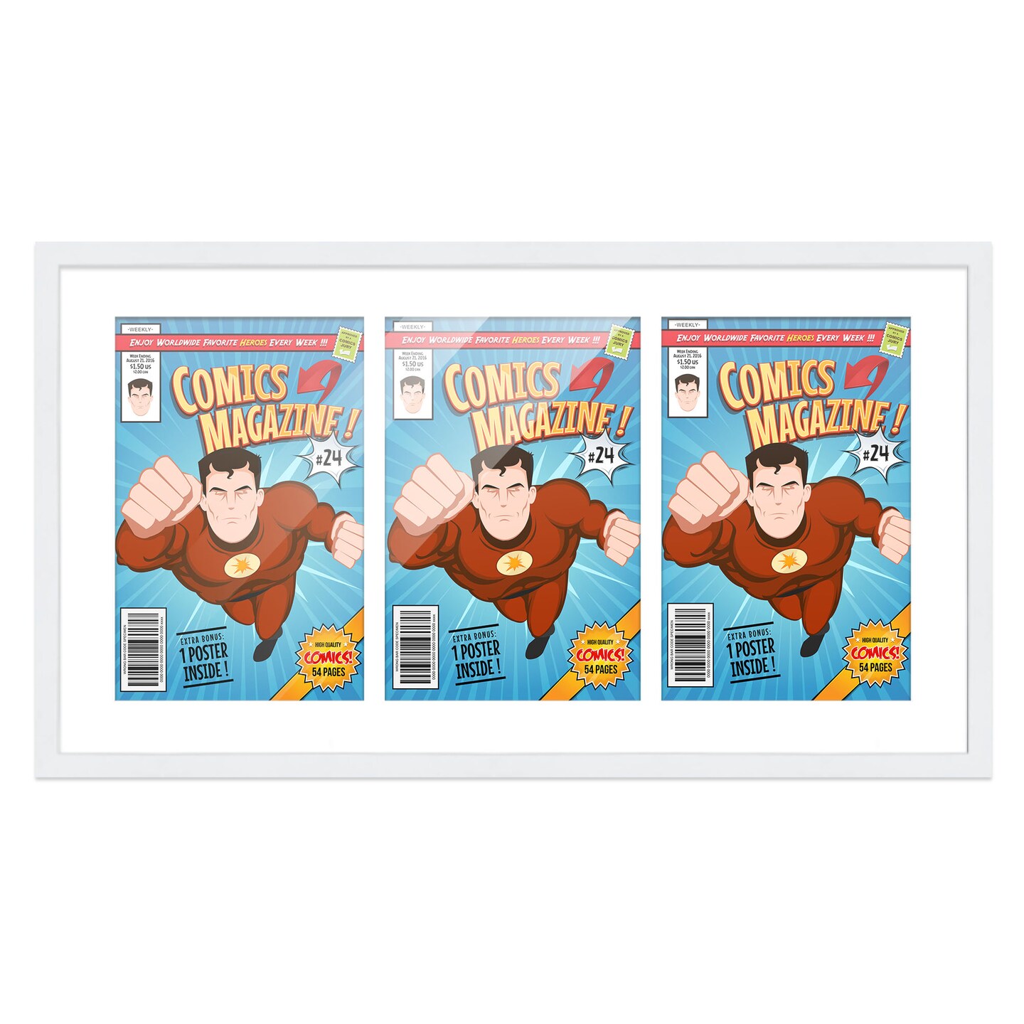 Comic Book Display Frame for Current Era Comic Published After 1985 ...