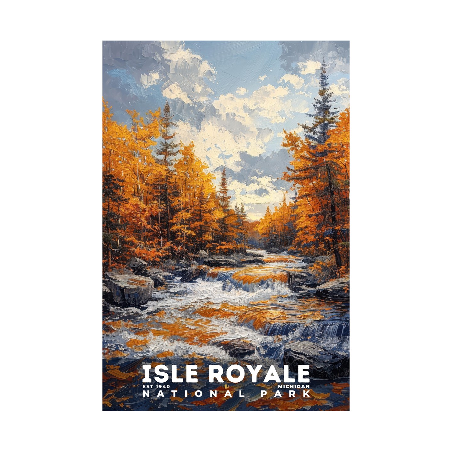 Isle Royale National Park Poster, Travel Art, Office Poster, Home Decor ...
