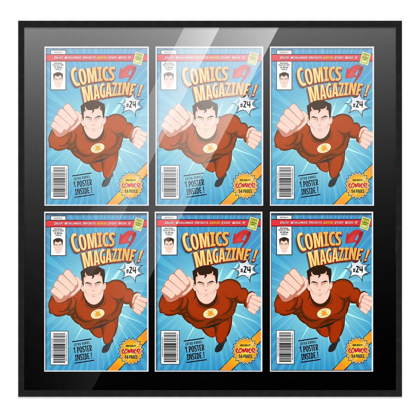 Comic Book Display Frame for Golden Age Comics Published Between 1938 ...