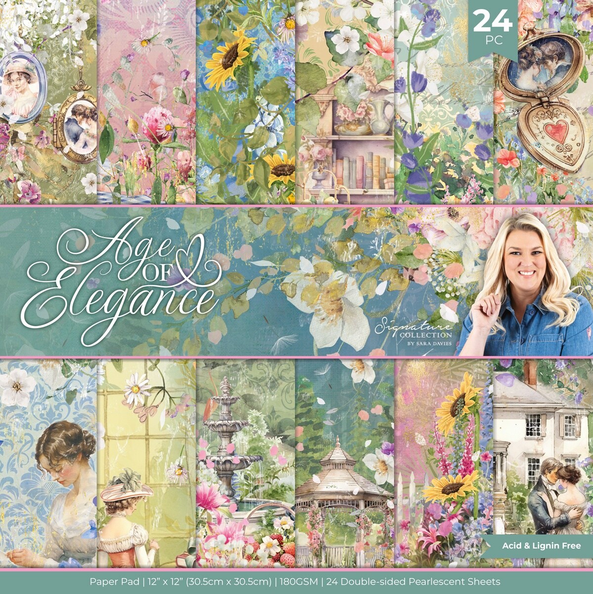 Sara Signature Paper Pad 12"X12"-Age Of Elegance | Michaels