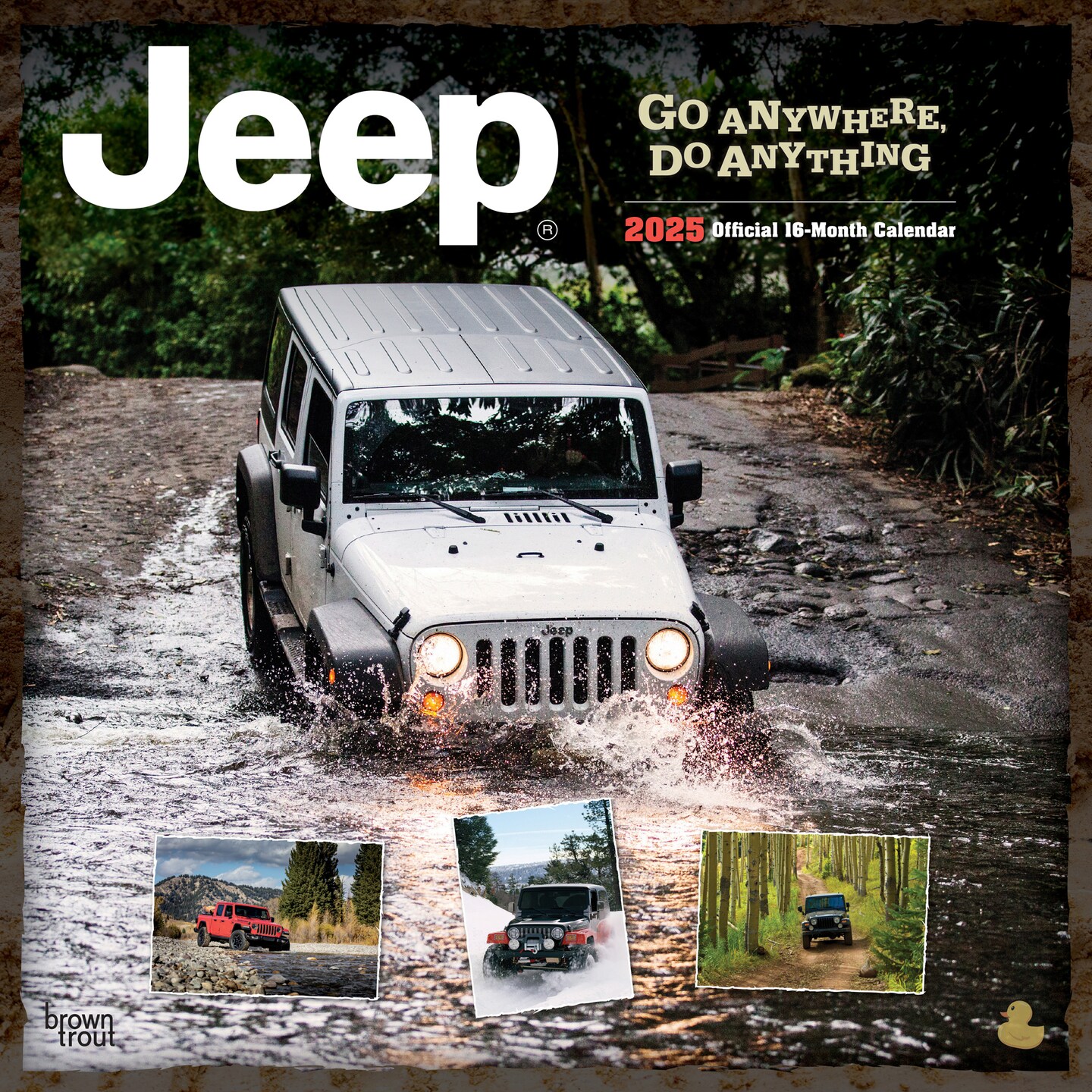 Jeep OFFICIAL | 2025 12 x 24 Inch Monthly Square Wall Calendar ...