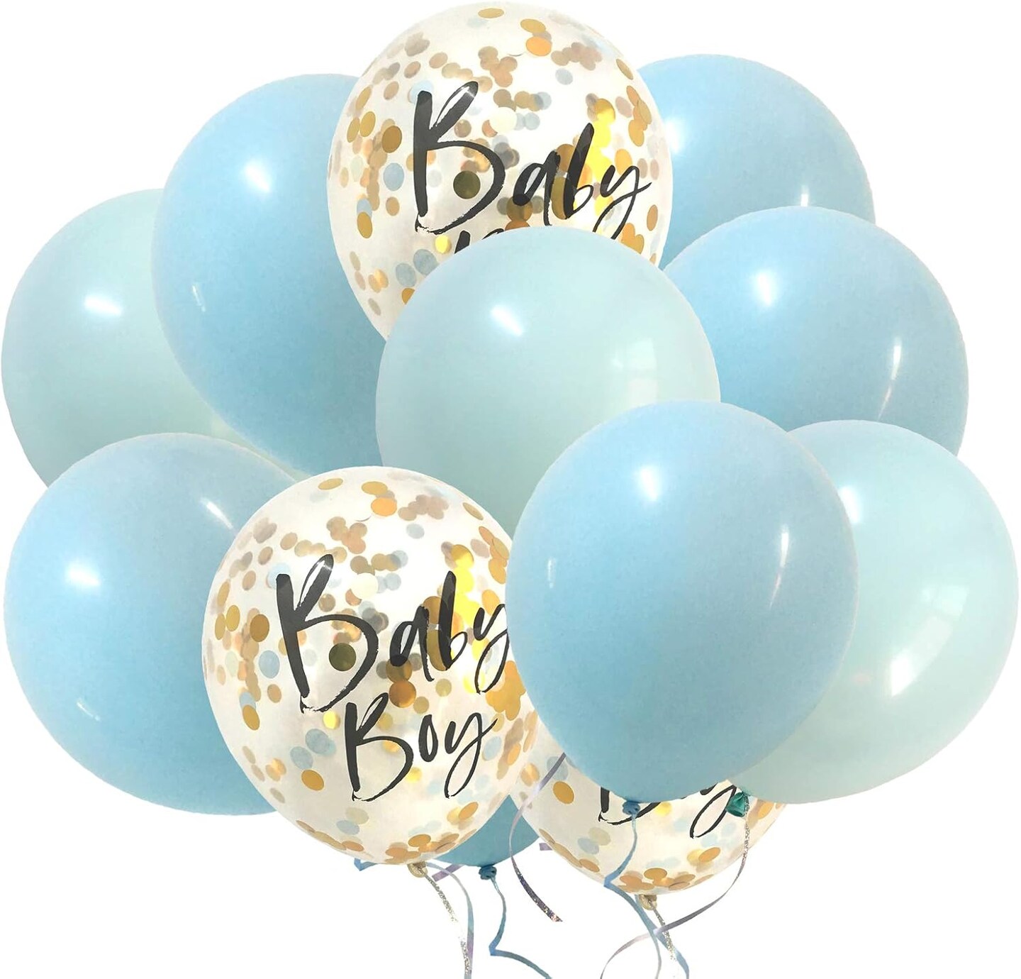 12inch Blue Baby Shower Balloons for Boy TSOTU Party Decorations (Baby ...