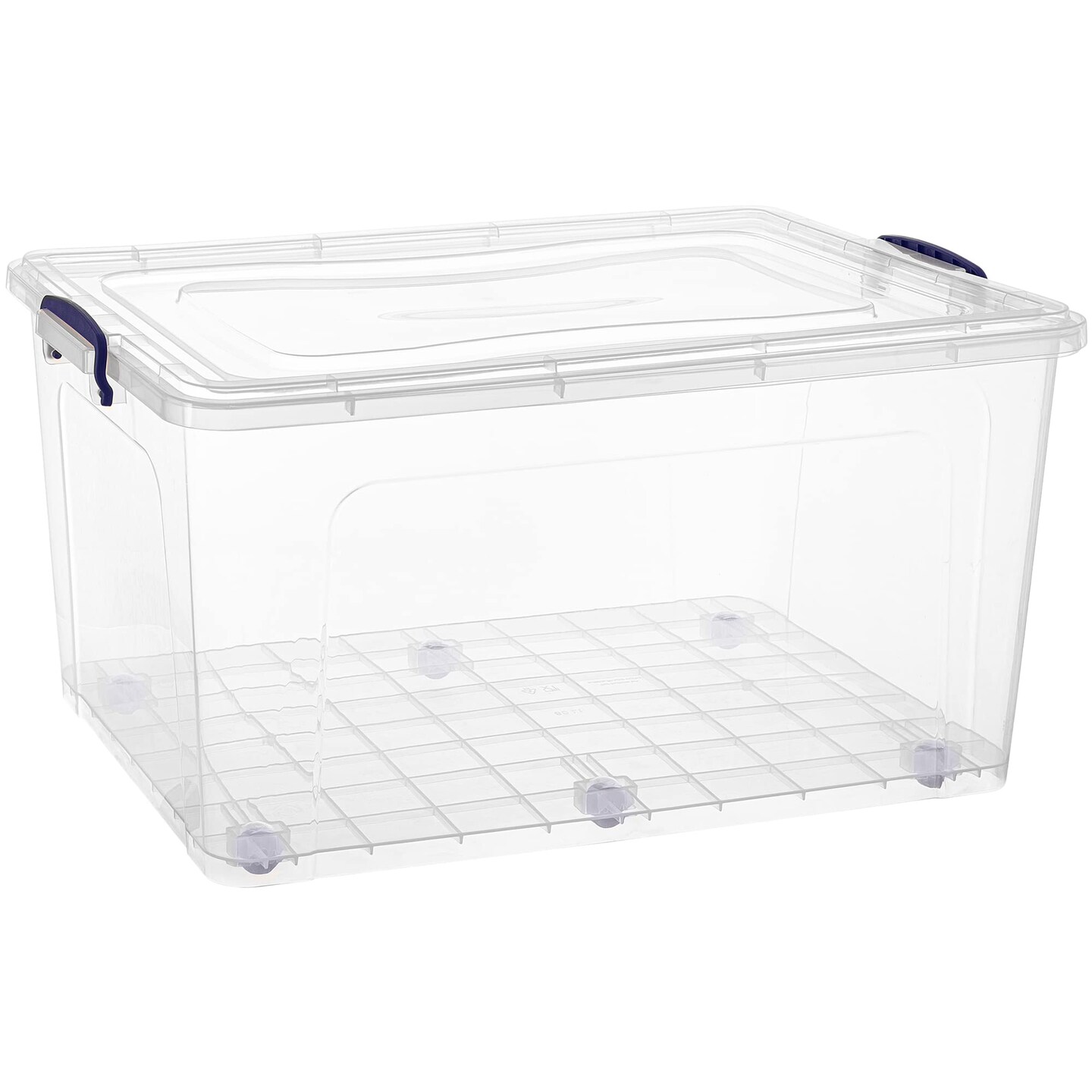 Superio Clear Storage Bin with Lid, Large Stackable Container with Lid ...