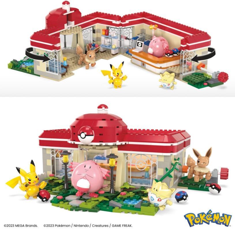 MEGA BLOKS - Pokemon: Forest Pokemon Center, 648 Piece Building Toy Set ...