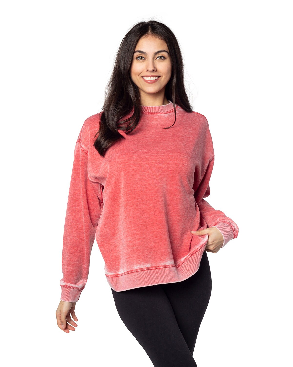 Chicka-d® Ladies Burnout Campus Crew Sweatshirt | Michaels