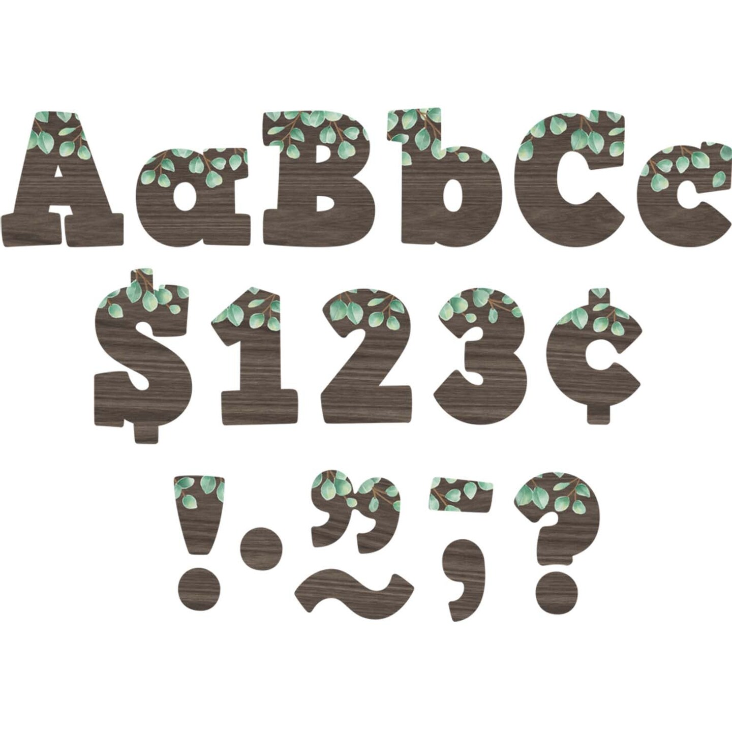 Eucalyptus 4" Bold Block Letters Combo Pack | Michaels