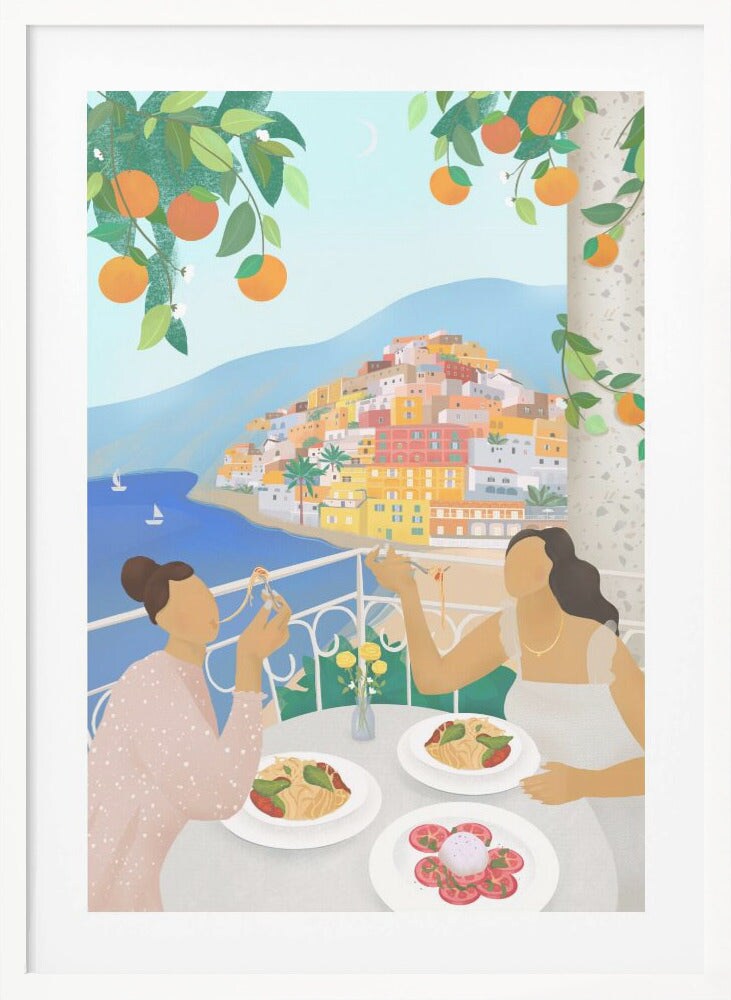 Girls in Positano Framed Art Wall Decor | Michaels