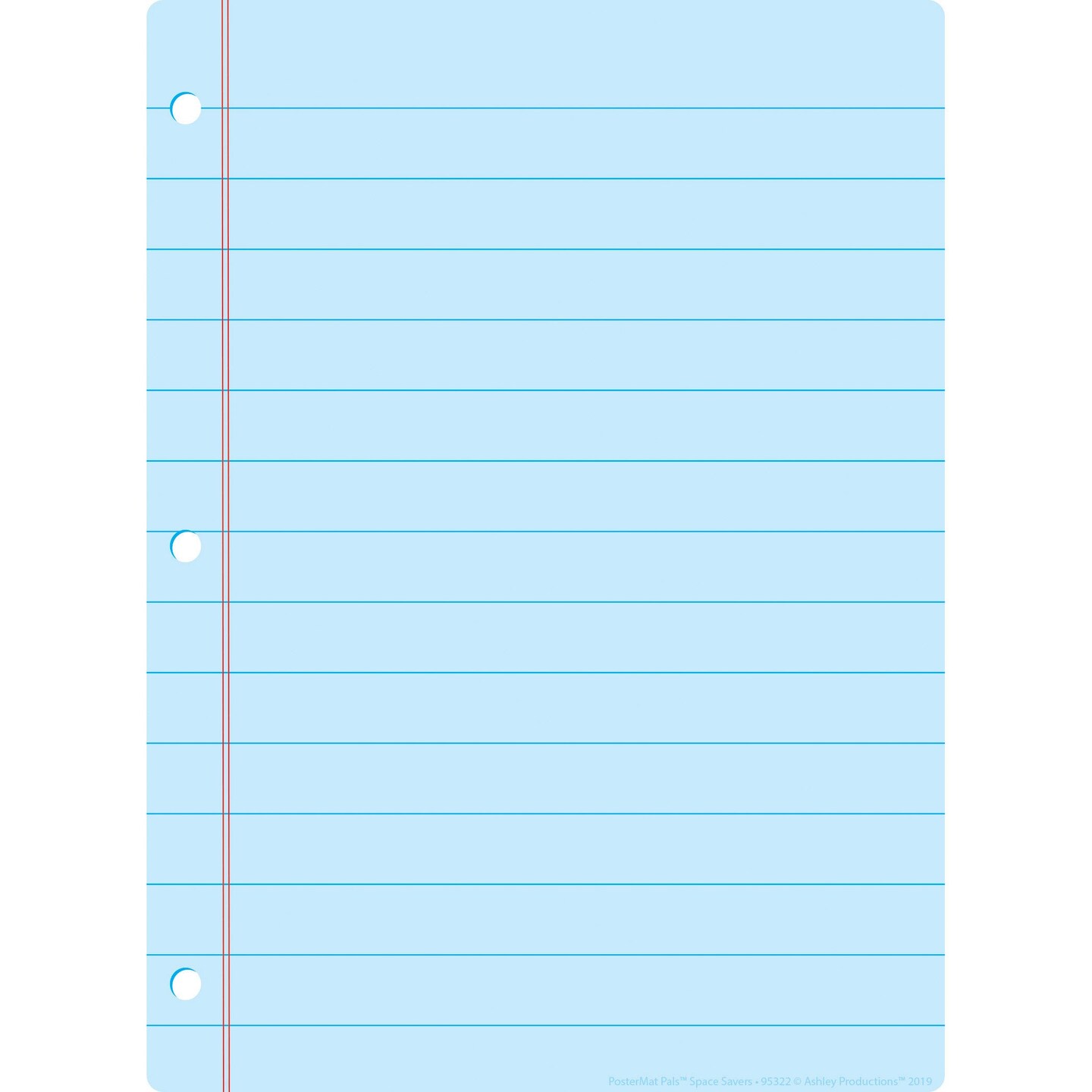 Smart Poly® Single Sided PosterMat Pals® Space Savers, Blue Notebook ...