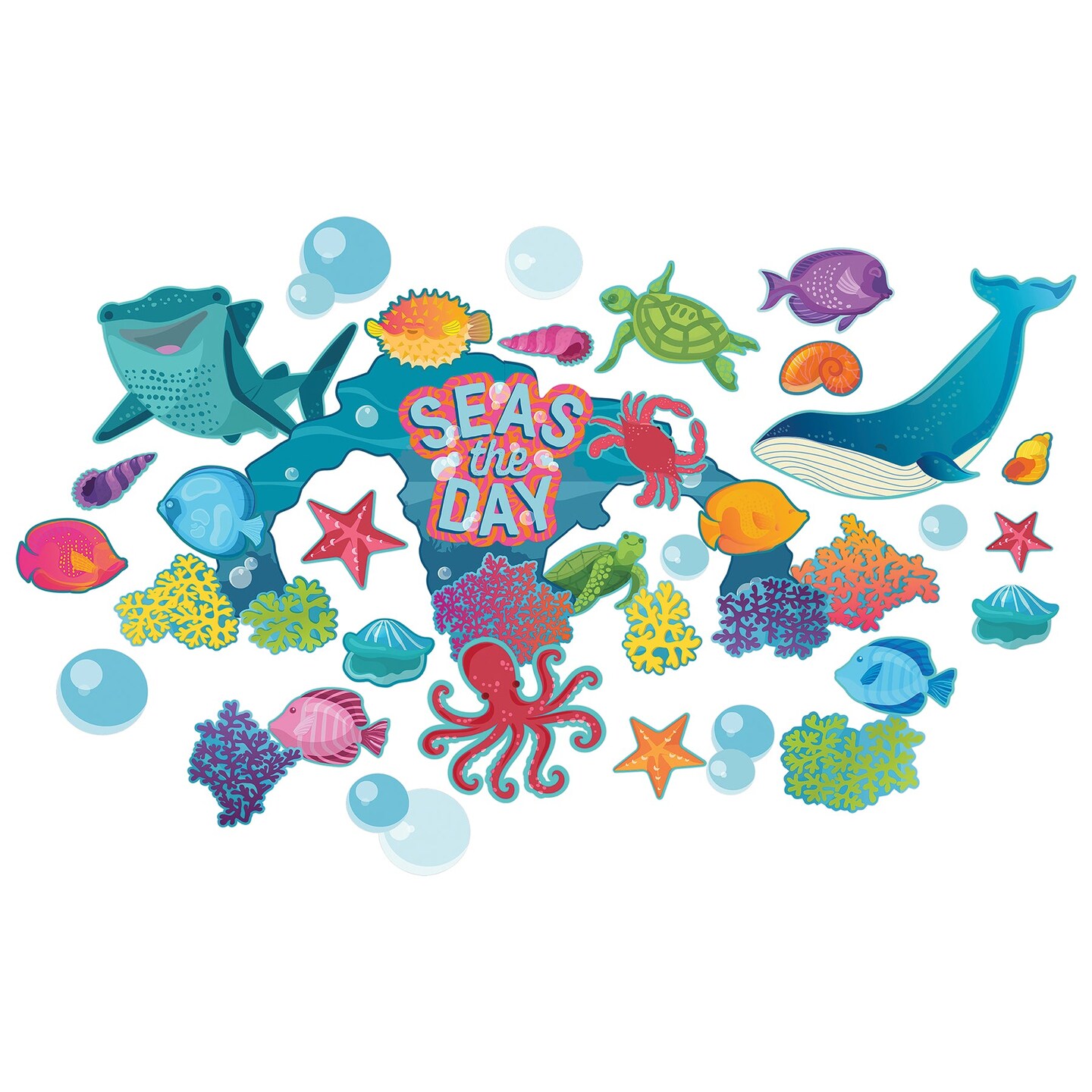 Seas The Day Bulletin Board Sets | Michaels