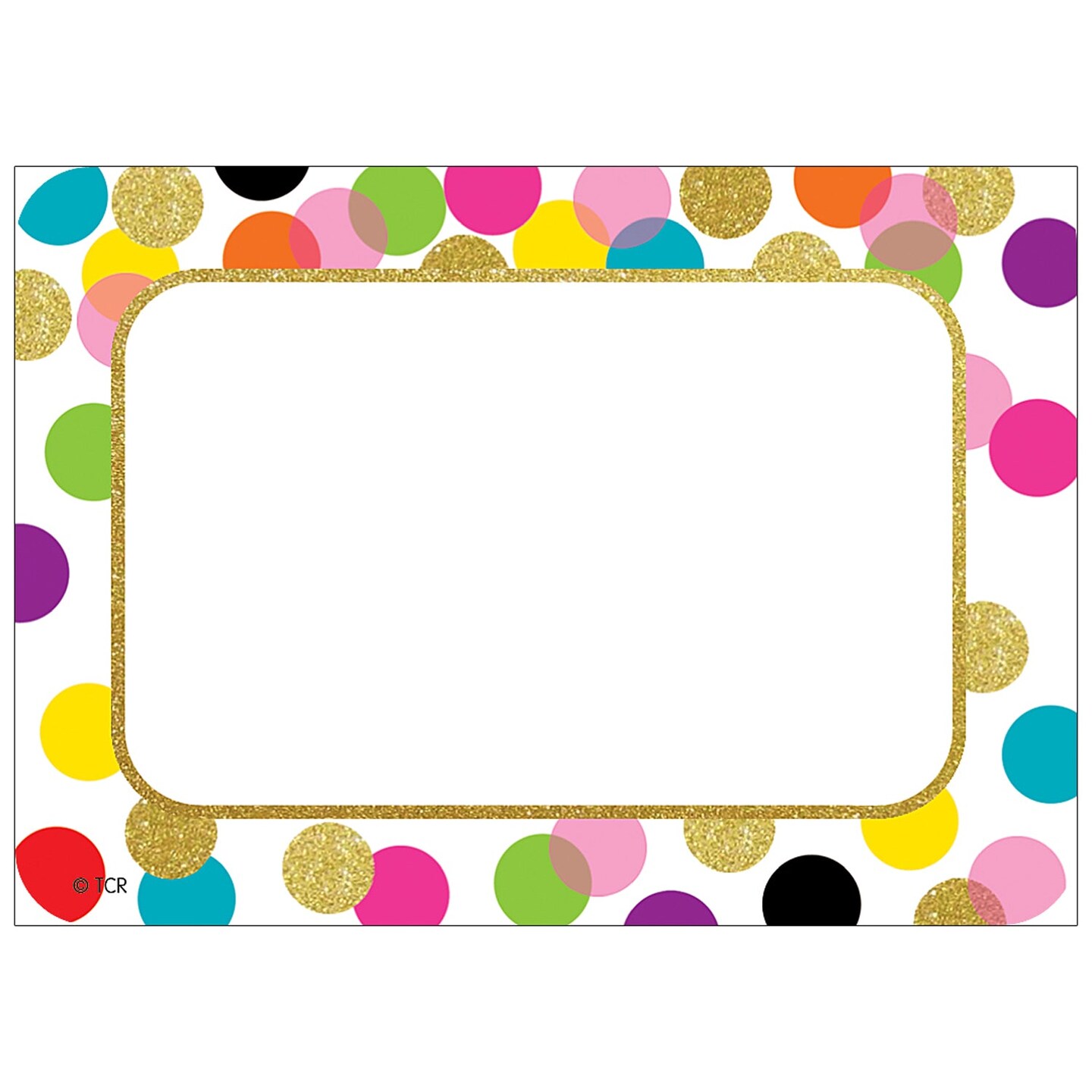 Confetti Name Tags/Labels | Michaels