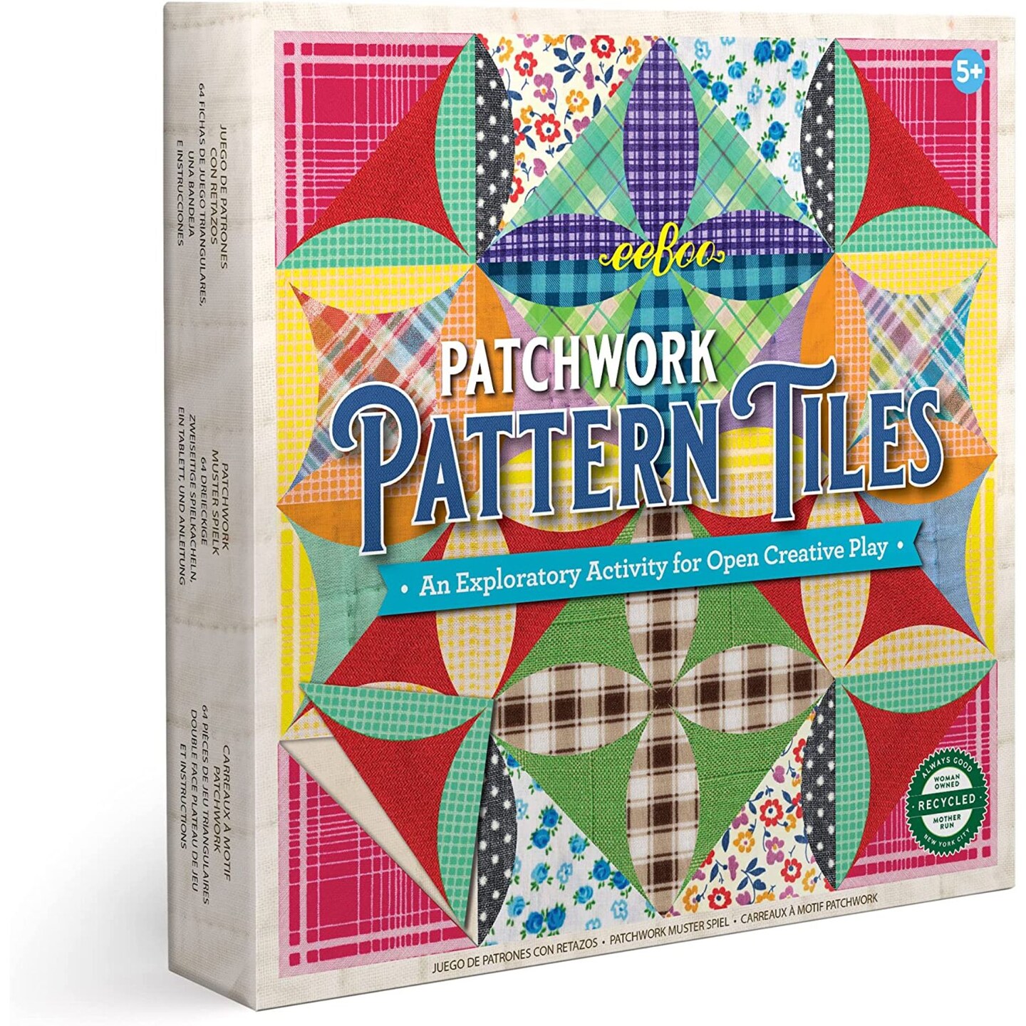 eeBoo Patchwork Pattern Tiles Ages 5+ | Michaels