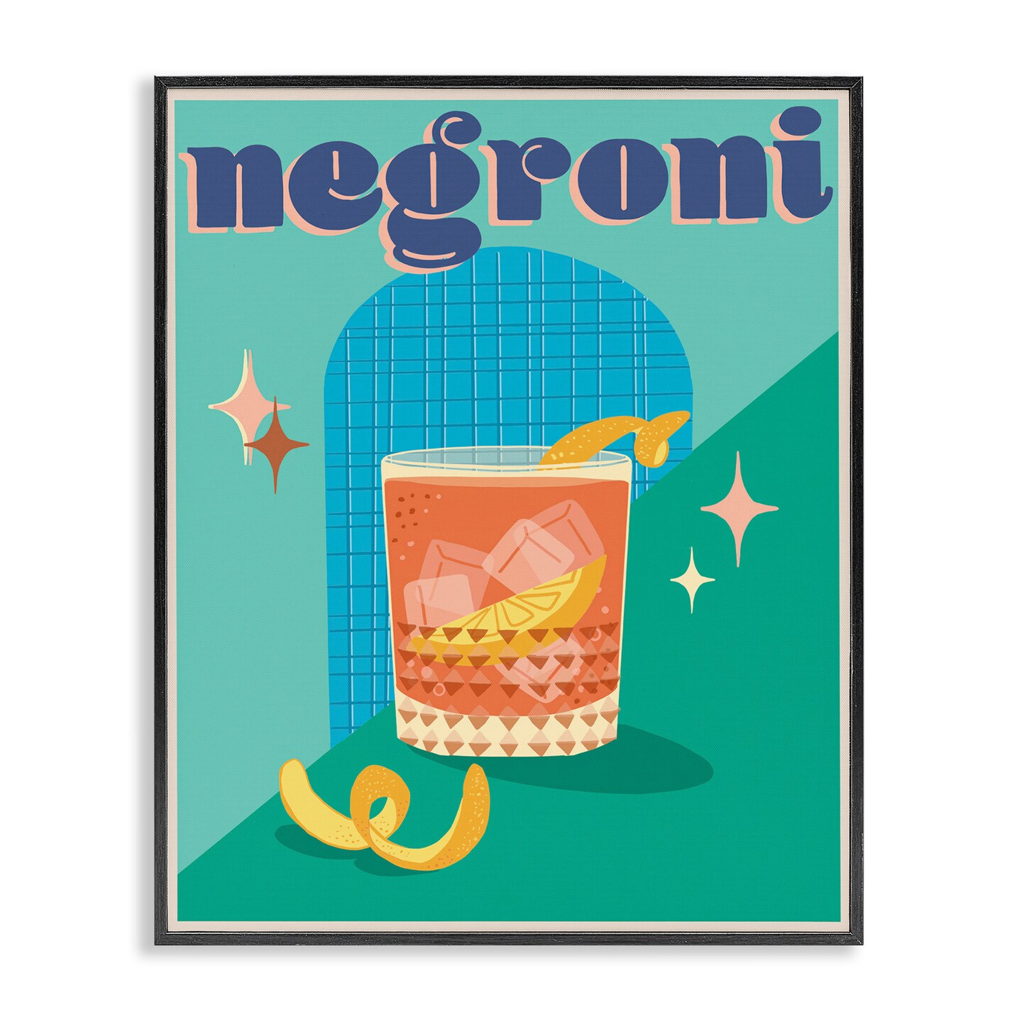 Stupell Industries Classic Retro Negroni Framed Giclee Wall Art Design by Jo Reid | Michaels