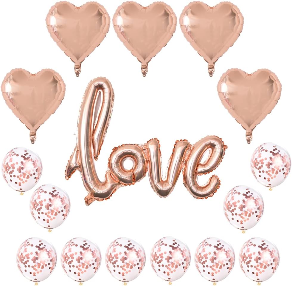 Valentines Day Decorations 42 Inch LOVE Foil Balloons 18 inch Heart ...