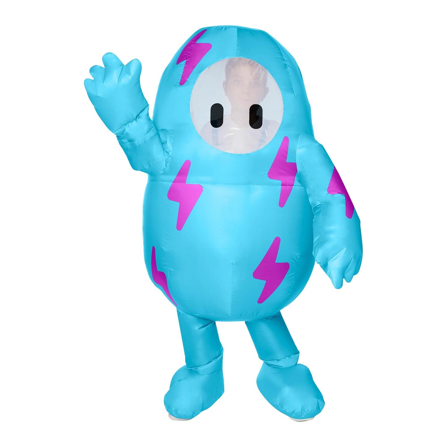 Fall Guys Blue Lightning Inflatable Child Costume | One Size Fits Up To ...