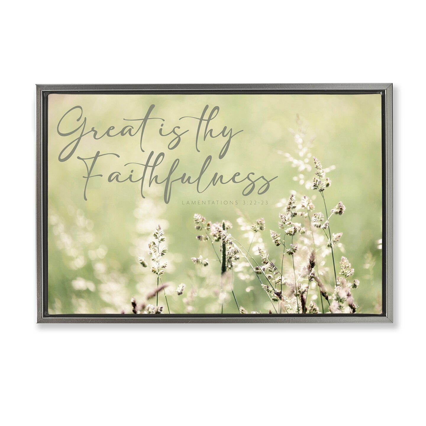 Stupell Industries Spiritual Faithfulness with Florals Floating Frame ...