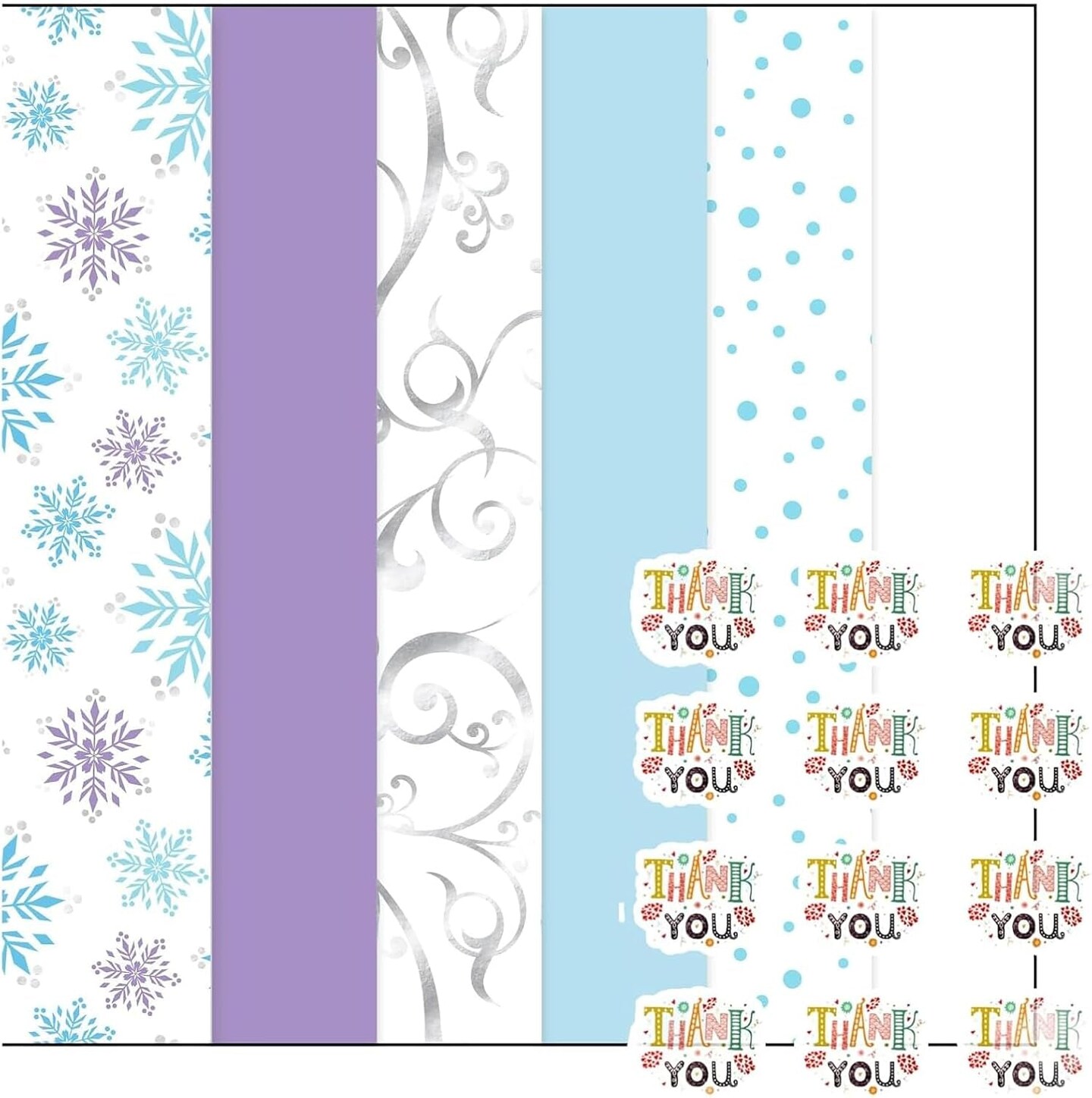 Christmas Designs Tissue Paper (Winter Wonderland with Stickers, 102 ...