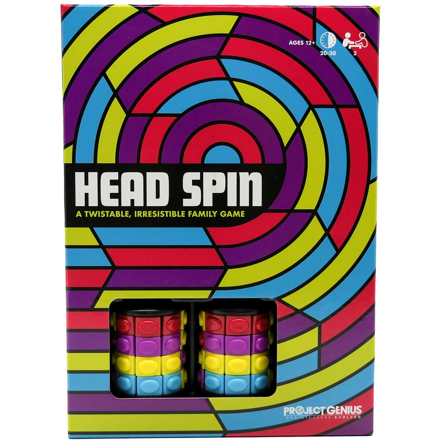 Project Genius Head Spin – Family, Two-Player, Fidget-Spinner Game ...