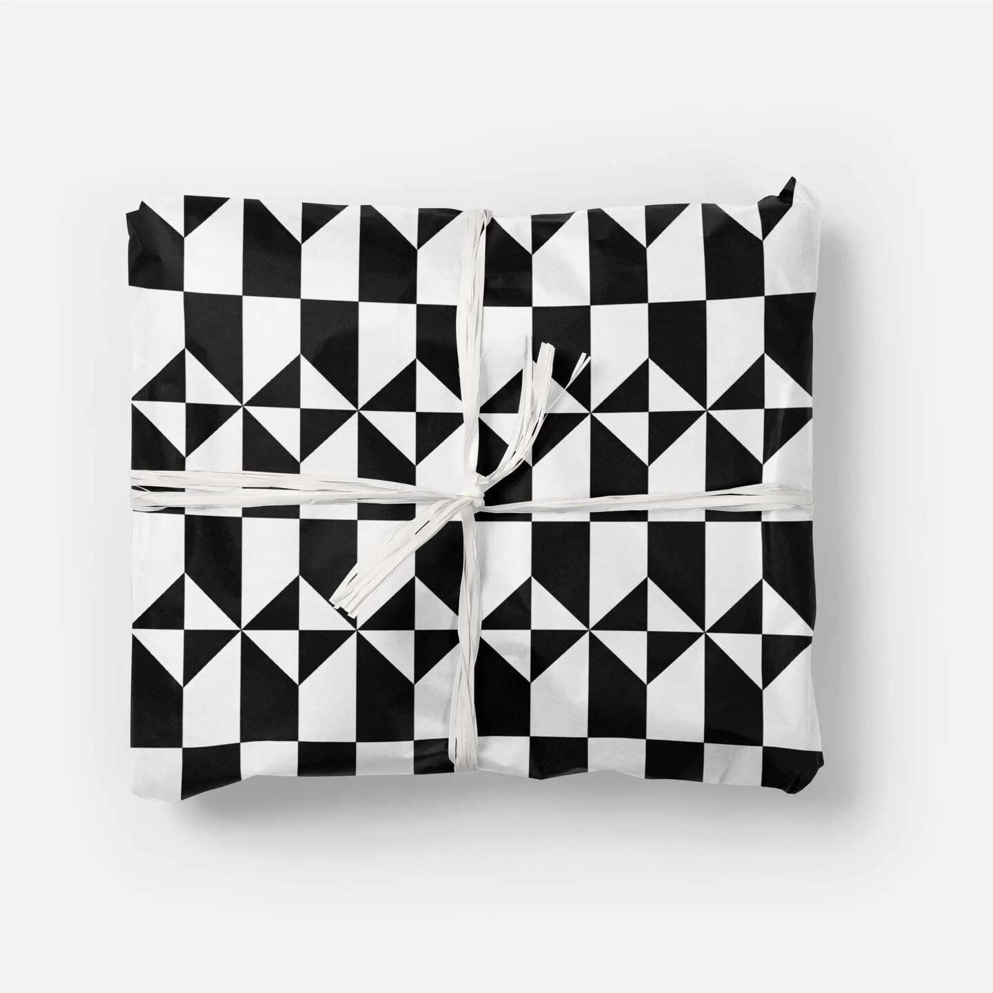 Black & White Geo Shape Gift Wrap II | Michaels