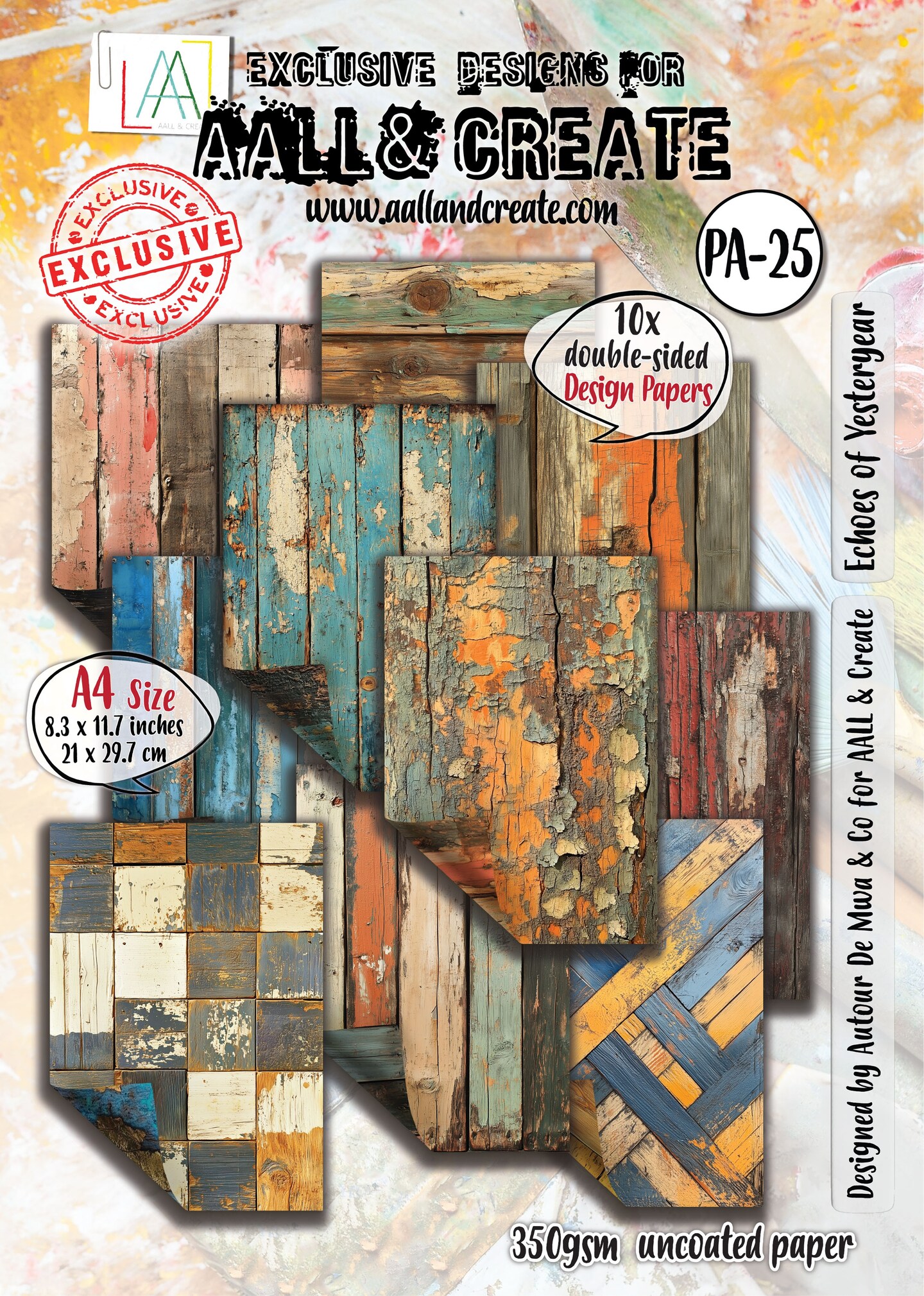 AALL And Create Design Double-Sided Cardstock A4 10/Pkg-Echoes of ...