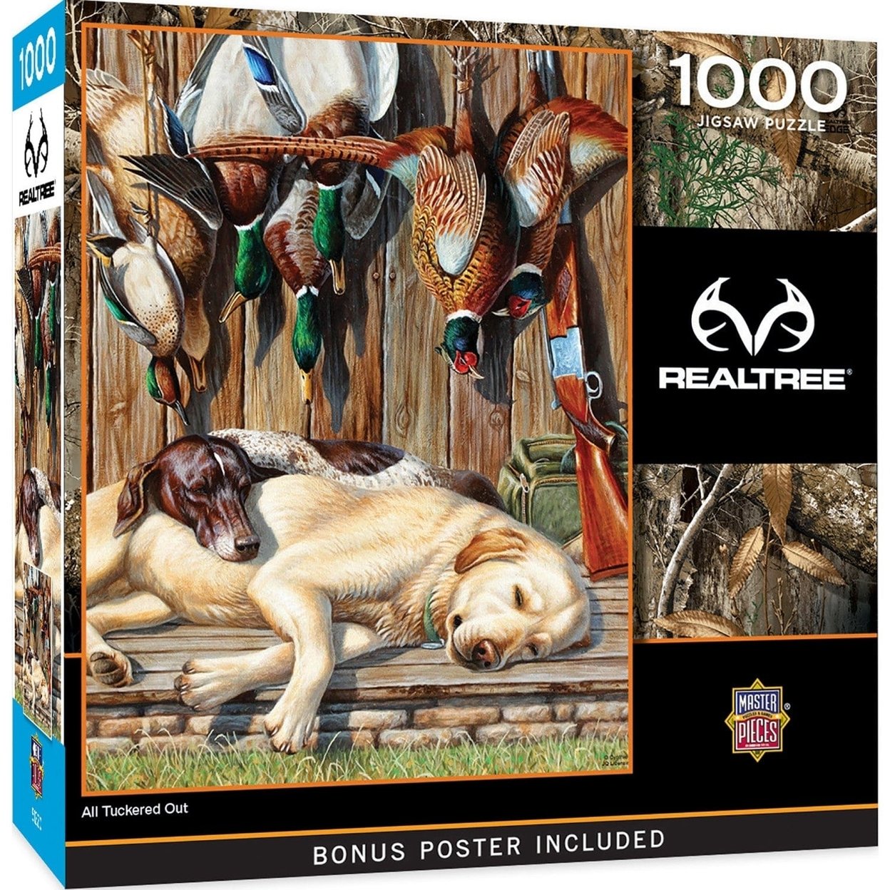 Realtree 1000 Piece Jigsaw Puzzle Hunting Dogs Camo 19.25X26.75 Eco ...