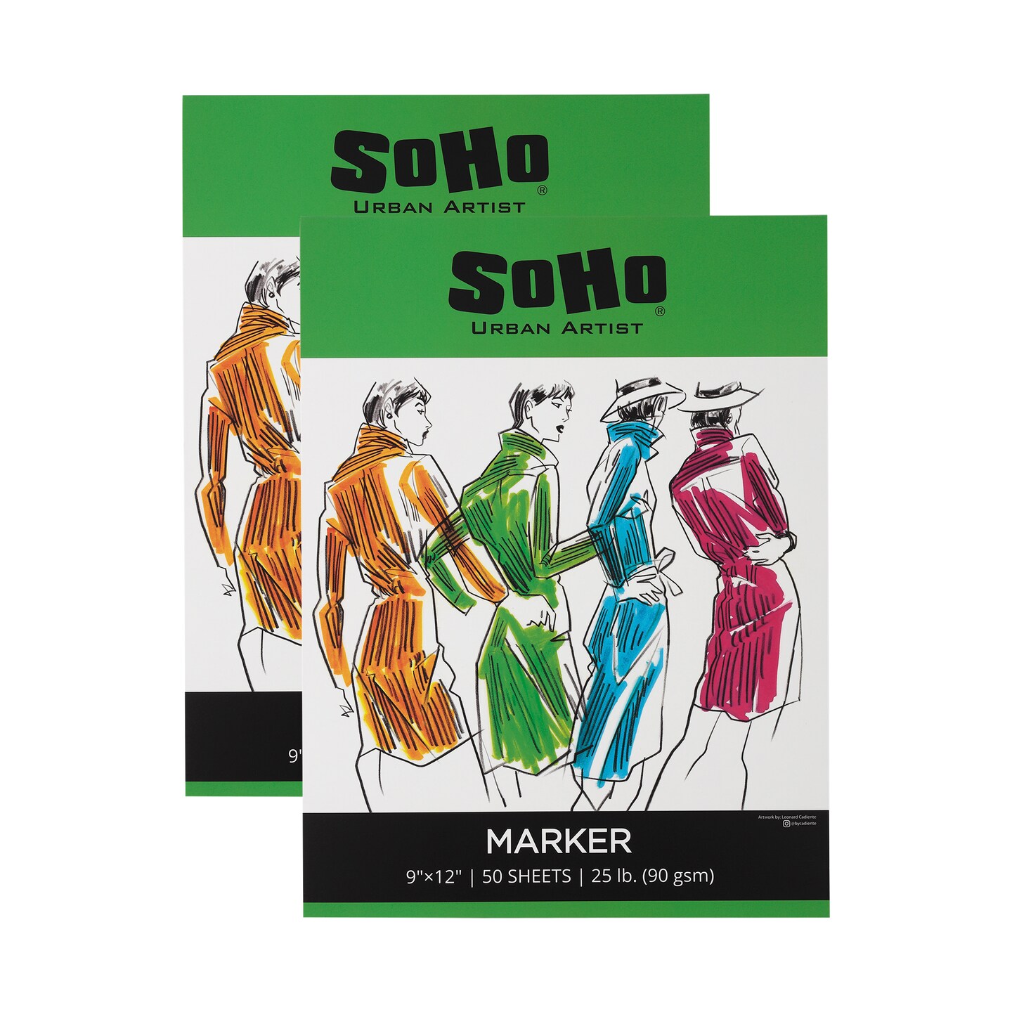 SoHo Urban Artist Marker Paper Pads - Bleed Resistant Paper for Drawing ...