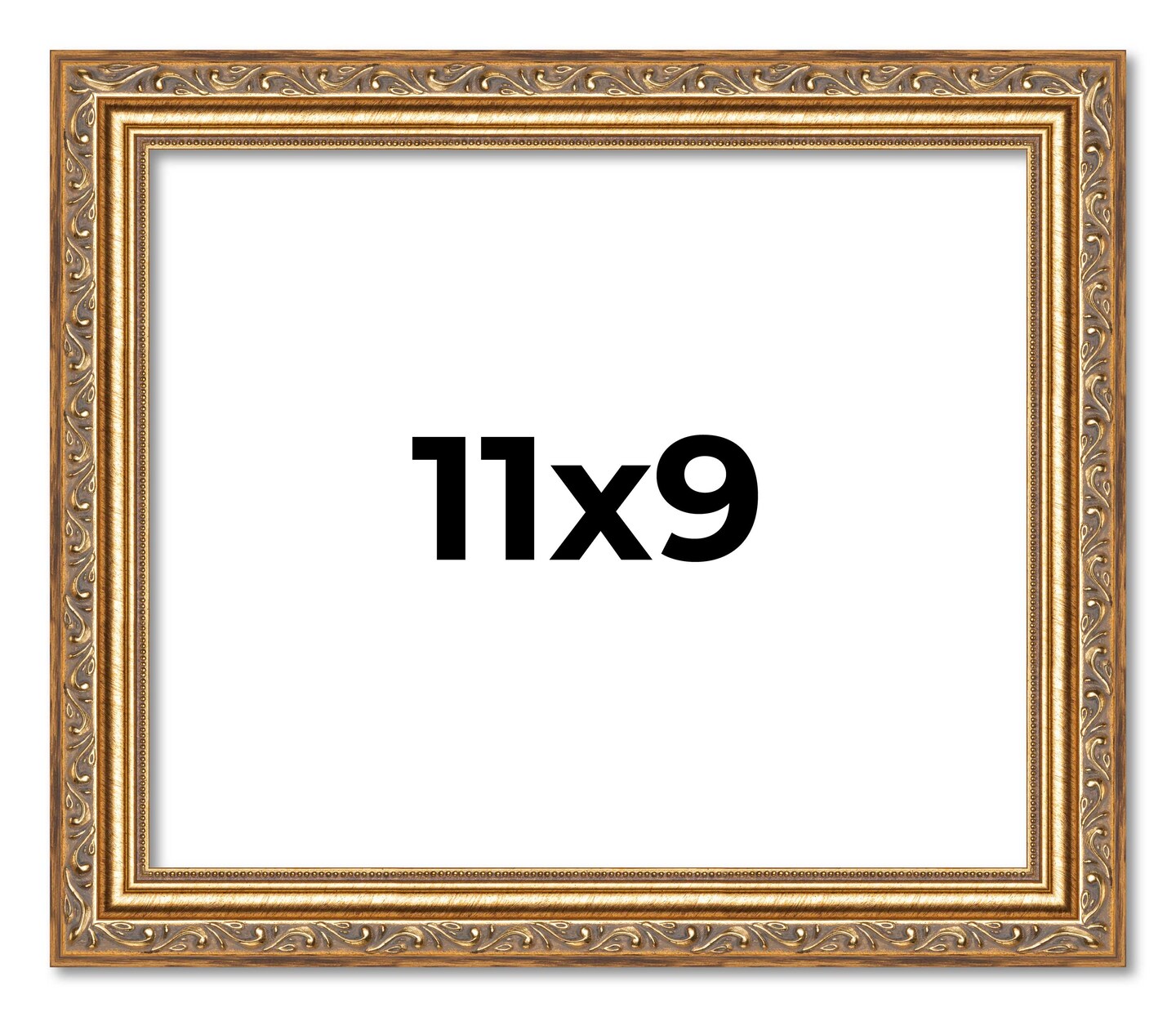 11x9 Solid Wood Antique Picture Frame with UV-Resistant Acrylic & Acid ...