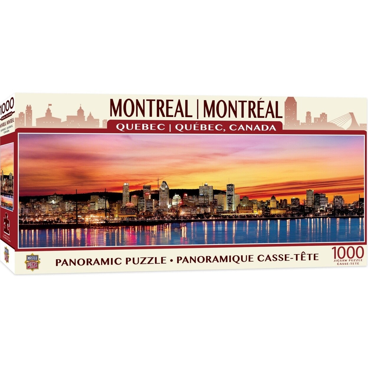 American Vista Montreal 1000 Piece Panoramic Jigsaw Puzzle Landscape ...