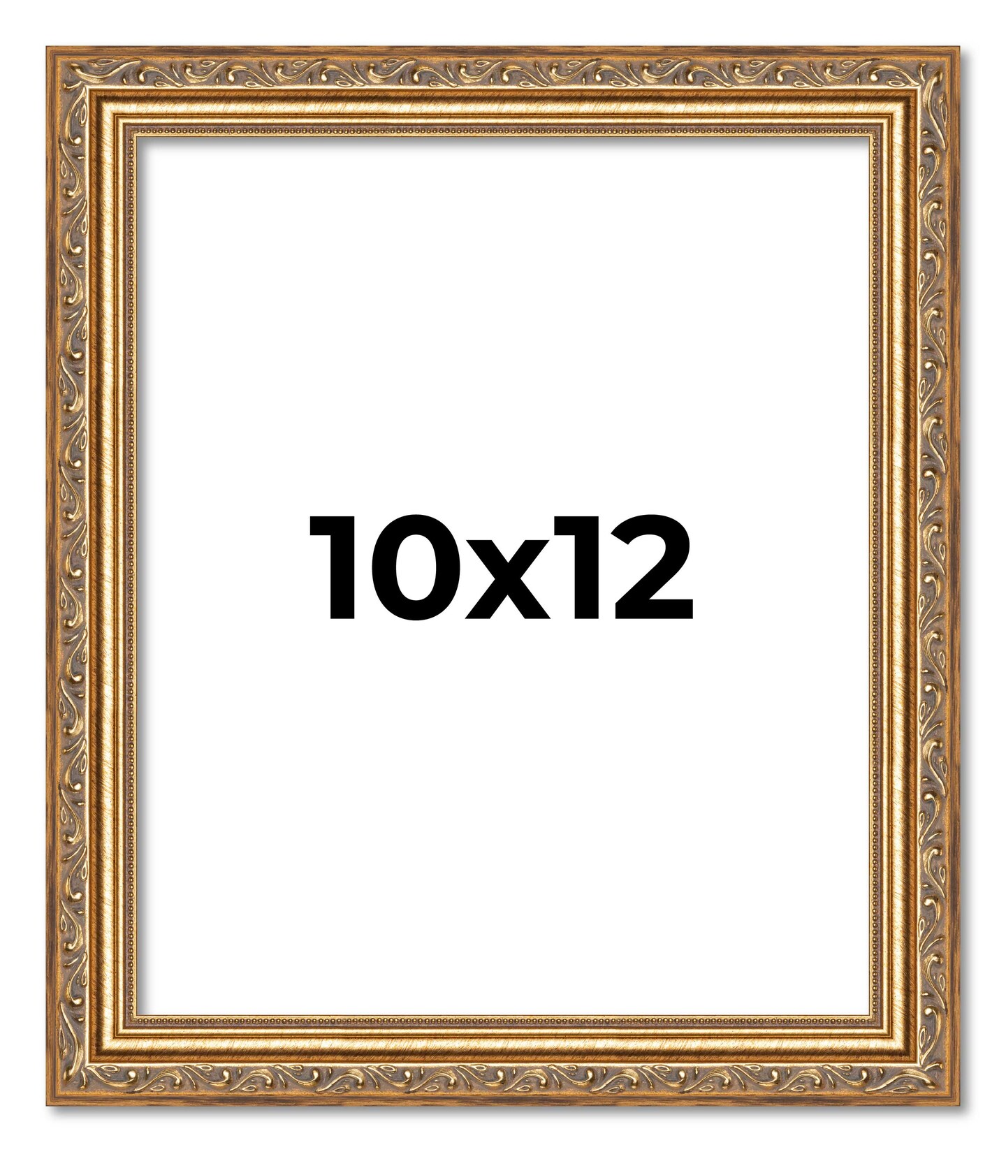 10x12 Antique Gold Bronze Wood Picture Frame - UV Acrylic, Foam Board ...