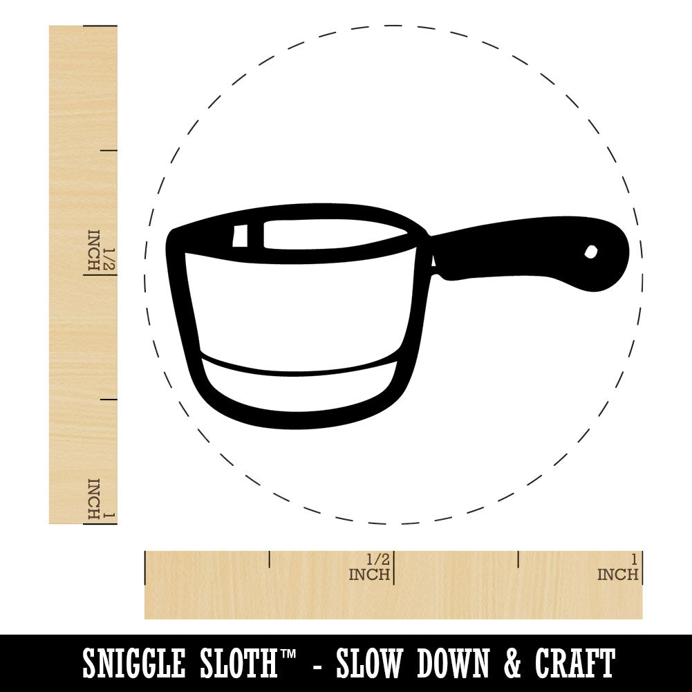 Small Cooking Pot Sauce Pan Self-Inking Rubber Stamp Crafting Planners ...