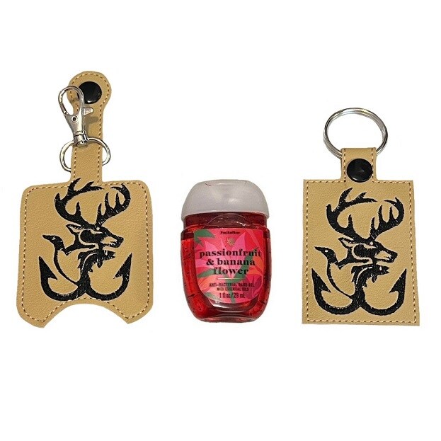 Deer Fish Duck Hand Sanitizer Holder and or Key Fob | MakerPlace by ...