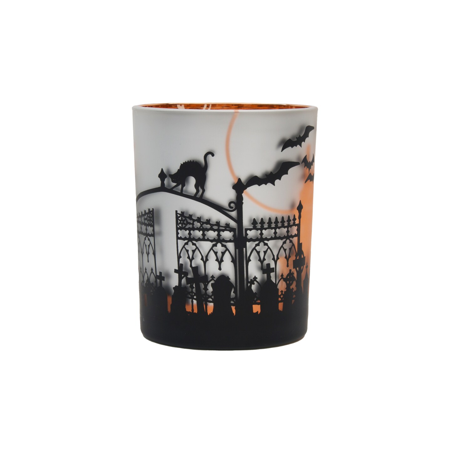 5" Tall x 4" Wide Haunted Mansion Halloween Glass Container Medium ...