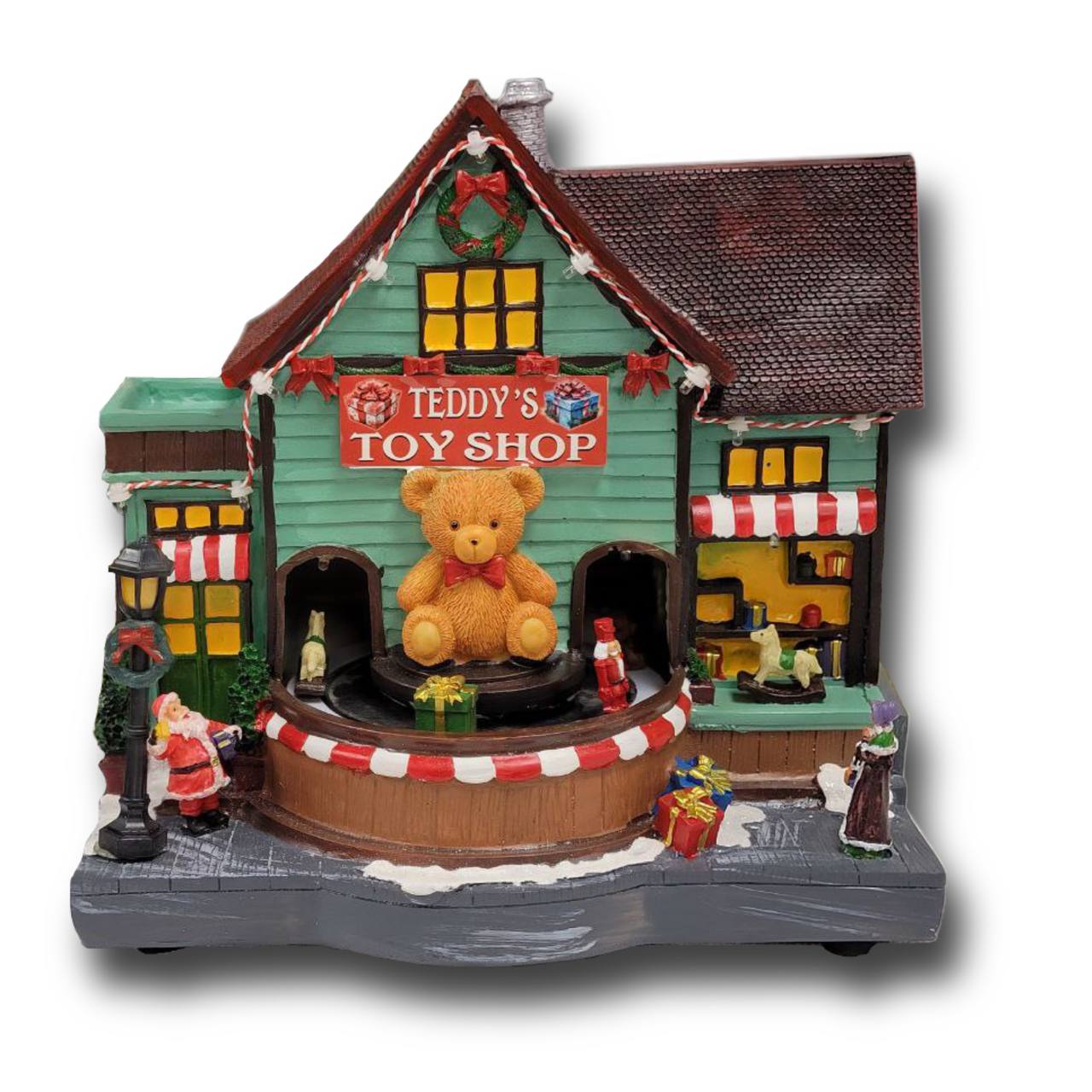 Teddy's Toy Shop Miniature Christmas Village | Michaels
