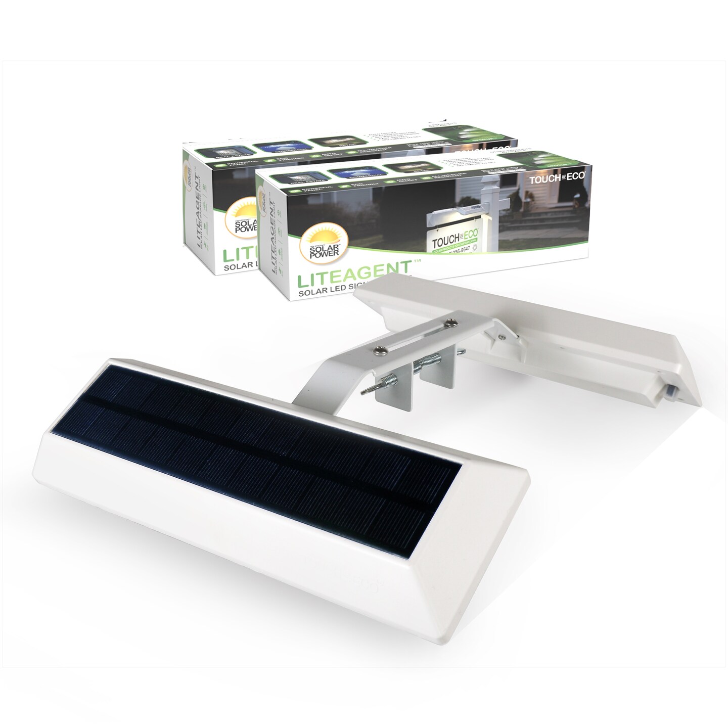 Solar Dual Sided Led Post Sign Light Ultra Bright Adjustable Mounting ...