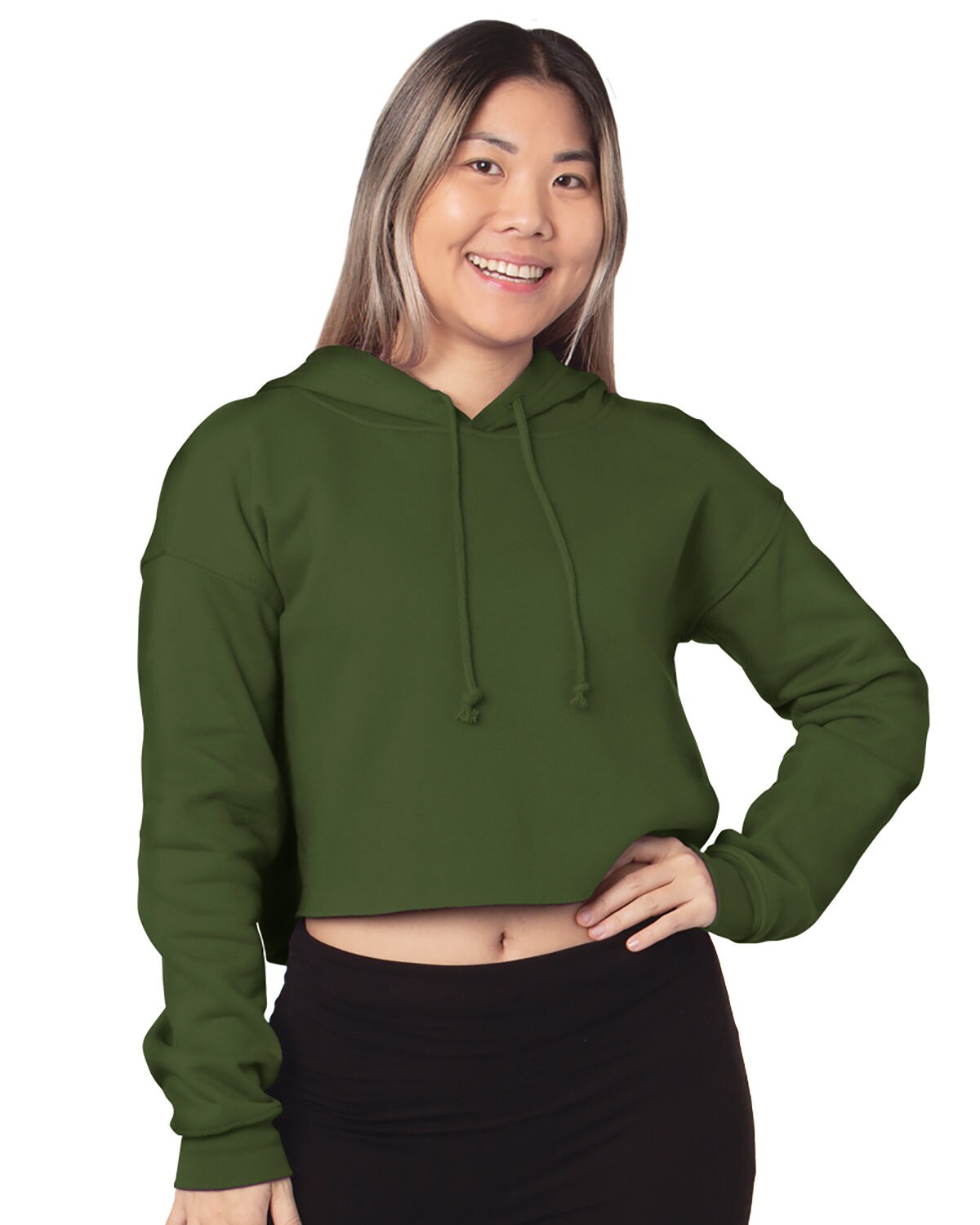 Bayside ® Ladies Usa Made Cropped Hooded Sweatshirt | Michaels